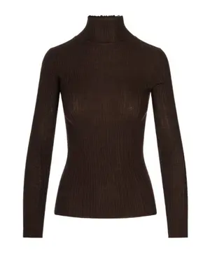 Agnona Ribbed Knit Scalloped-edge Sweater - No