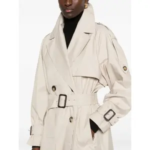 Max Mara Collared Long-sleeved Trench Coat