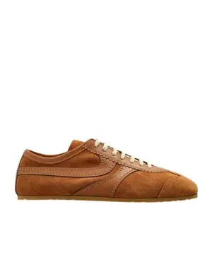 Dries Van Noten Round-toe Lace-up Sneakers - Brown