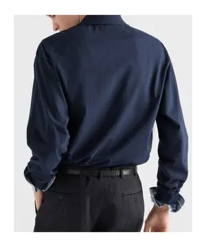 Prada Long-sleeved Cotton Polo Shirt