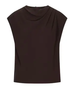 Agnona Sleeveless Top - Black
