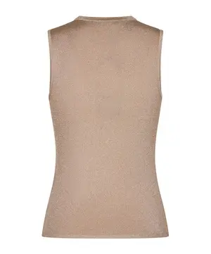 Max Mara Sante Ribbed Knit Top - Nude