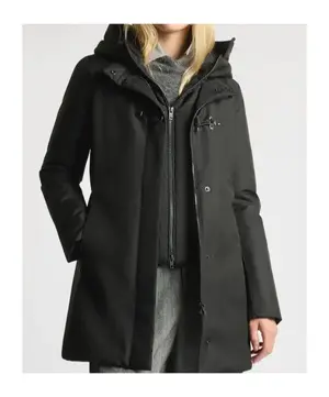 FAY Hooded Toggle-fastening Coat