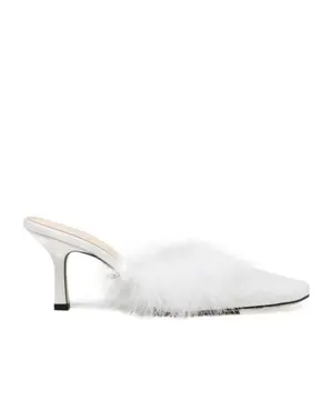 MACHMACH Slip-on High-heeled Mules - White