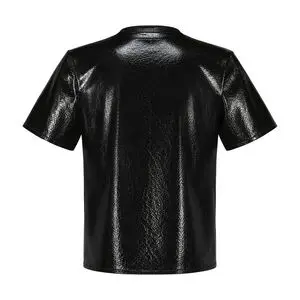 COURREGES Vinyl Top With Logo Patch - Black