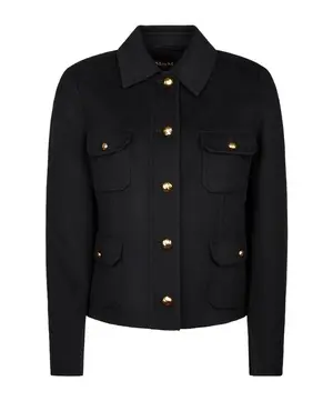 Max Mara Max Mara Studio Regular Fit Varsity Jacket With Button Closure And Pocket Detailing No