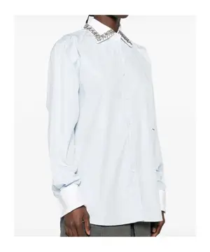 Prada Embellished Collar Shirt