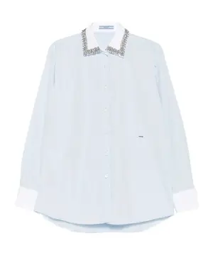 Prada Embellished Collar Shirt - No