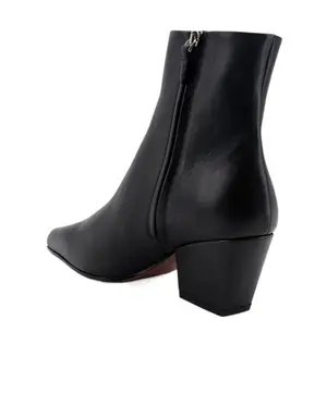 Paris Texas Jane Pointed-toe Leather Ankle Boots