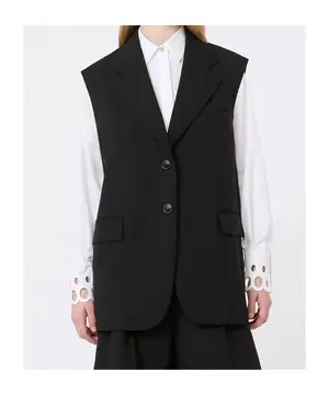 Max Mara Sleeveless Wool Jacket
