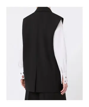 Max Mara Sleeveless Wool Jacket
