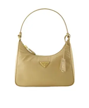 Prada Re-edition 2005 Re-nylon And Saffiano Mini Bag - Light Brown