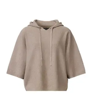 Fabiana Filippi Hooded Knitted Pullover - Taupe