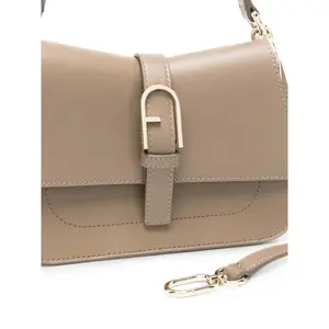 Furla Arch-logo Leather Shoulder Bag