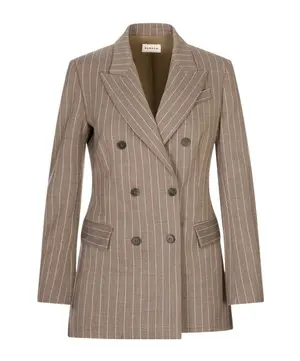 P.a.r.o.s.h Double-breasted Pinstripe Blazer