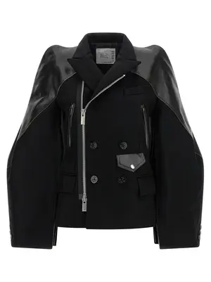Sacai Melton Wool Jacket