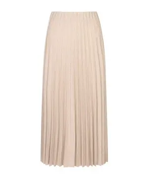 Agnona Pleated Skirt - Nude