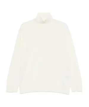 Malo Long-sleeve High-neck Top - White