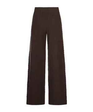 Agnona Ribbed Knit Casual Trousers