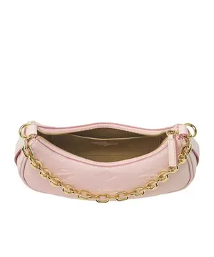 Mcm Maxi Monogram Leather Hobo Bag - Lotus