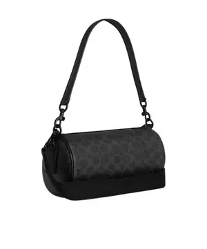 COACH Signature Canvas Barrel Bag 24