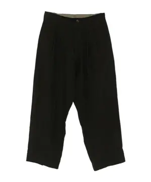ZIGGY CHEN Pleated Buttoned Trousers - Black
