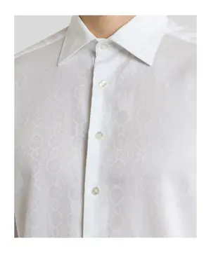 Etro Cotton Jacquard Shirt With Medallion Motif