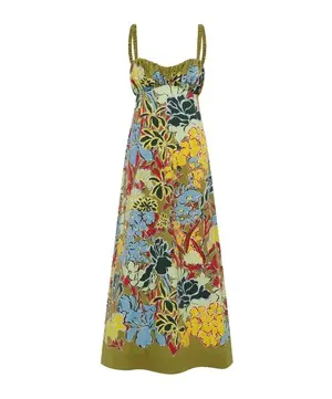 ALEMAIS Solstice Floral-print Midi Dress - Multicolor