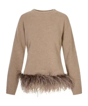 P.a.r.o.s.h Long-sleeved Knitted Pullover - Nude