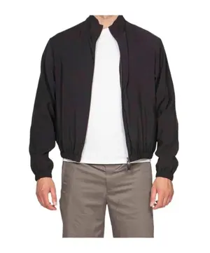 Emporio Armani Zip-up Bomber Jacket - Grey