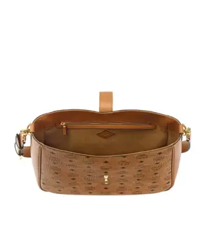 Mcm Tracy Visetos Large Shoulder Bag