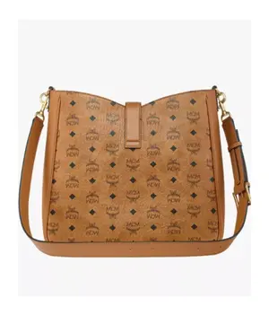 Mcm Tracy Visetos Large Shoulder Bag
