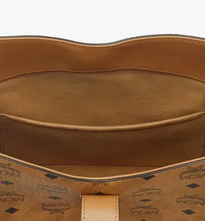 Mcm Tracy Visetos Large Shoulder Bag