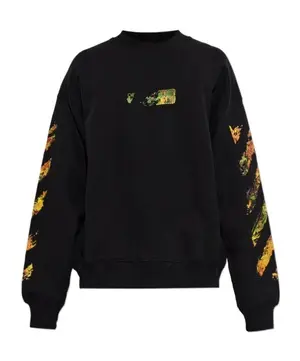Off-White Long-sleeve Sweatshirt - Black