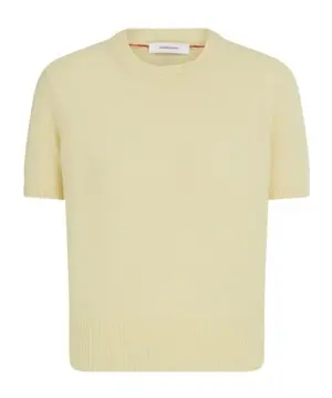 FERRAGAMO Cashmere T-shirt - Chamomile