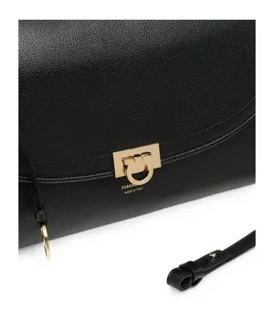 FERRAGAMO Gancini Flap Shoulder Bag