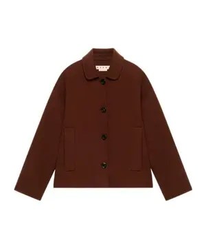 Marni Single-breasted Logo-embroidered Jacket