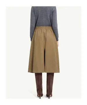 MAISON MARGIELA Drawstring Coated Cotton Midi Skirt