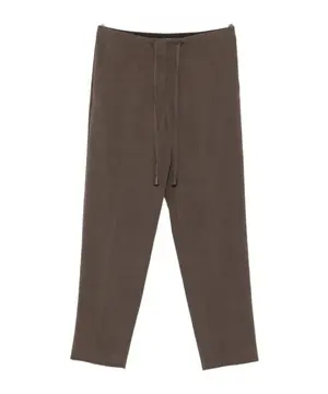 Giorgio Armani Drawstring Casual Pants - Brown