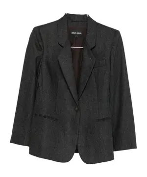 Giorgio Armani Long-sleeve Blazer - Black