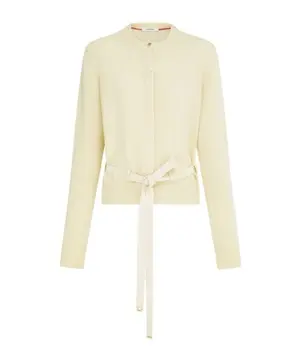 FERRAGAMO Cardigan With Thread Through Belt