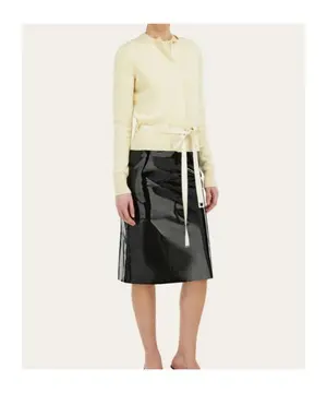 FERRAGAMO Cardigan With Thread Through Belt