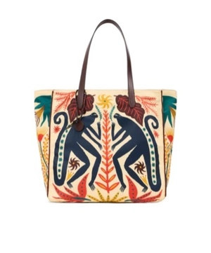Etro X Tabby Booth Nylon Unfold Me Bag With Print - Cream