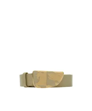 Burberry Leather Belt With Equestrian Knight Buckle - Nude