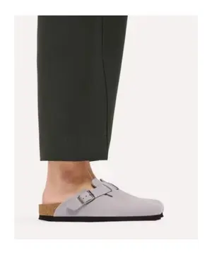 BIRKENSTOCK Boston Buckle-fastening Suede Clogs - Lavender Sky