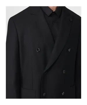 LARDINI Double-breasted Wool Jacket
