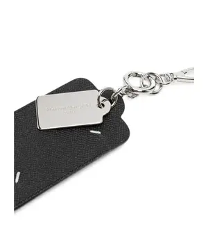 MAISON MARGIELA Logo-print Leather Keyring