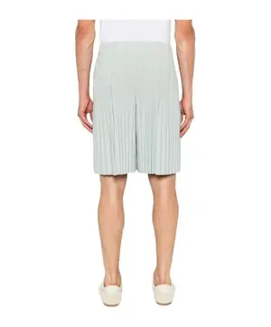 Issey Miyake Pleated Wide Leg Shorts