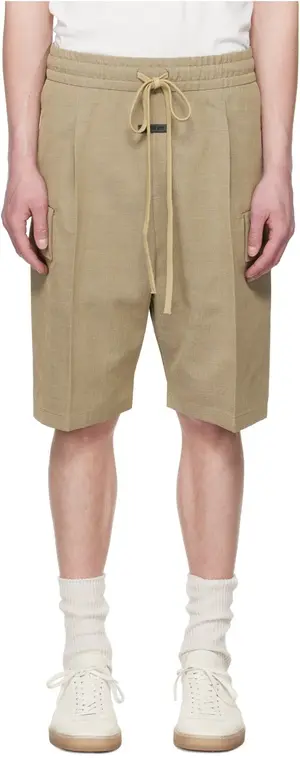Fear Of God Logo-patch Drawstring Cargo Shorts