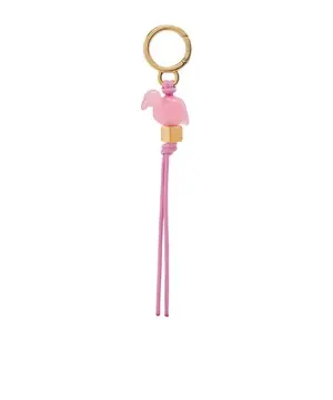Loewe Flamingo Charm In Acetate And Classic Calfskin - Pink